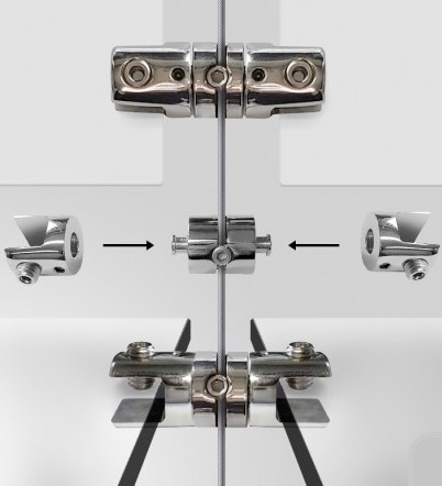 Double Multi Angle Clamp (8MM, 10MM) (Chrome) https://hangingsystem.uk/
