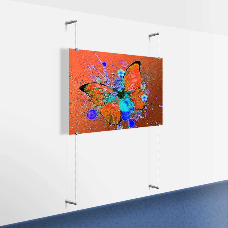 Wall-to-Wall Metal/Steel Art Display Wall Hanging Kit - hangingsystem.uk